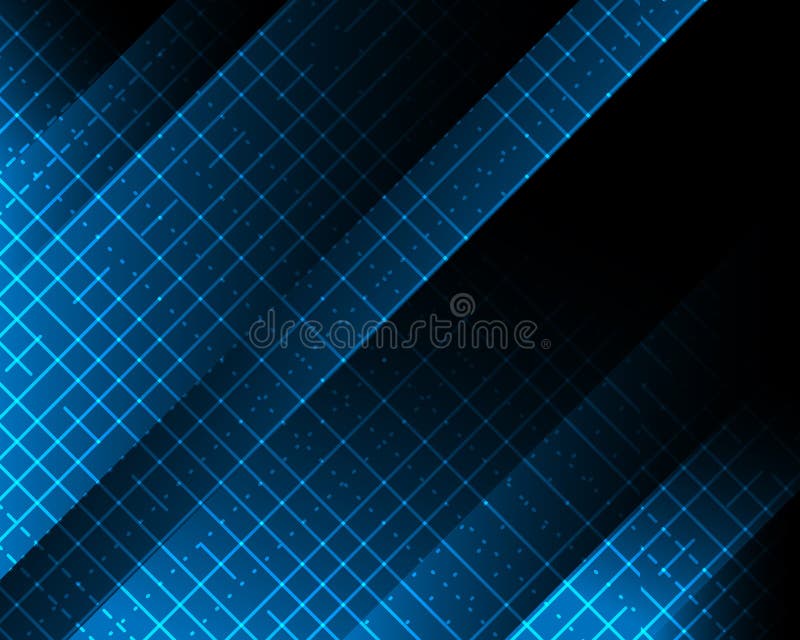 Blue Network Light Abstract Technology Background Stock Vector ...