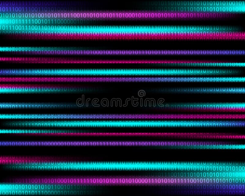 Blue Network Light Code and Data Security Abstract Technology Stock ...