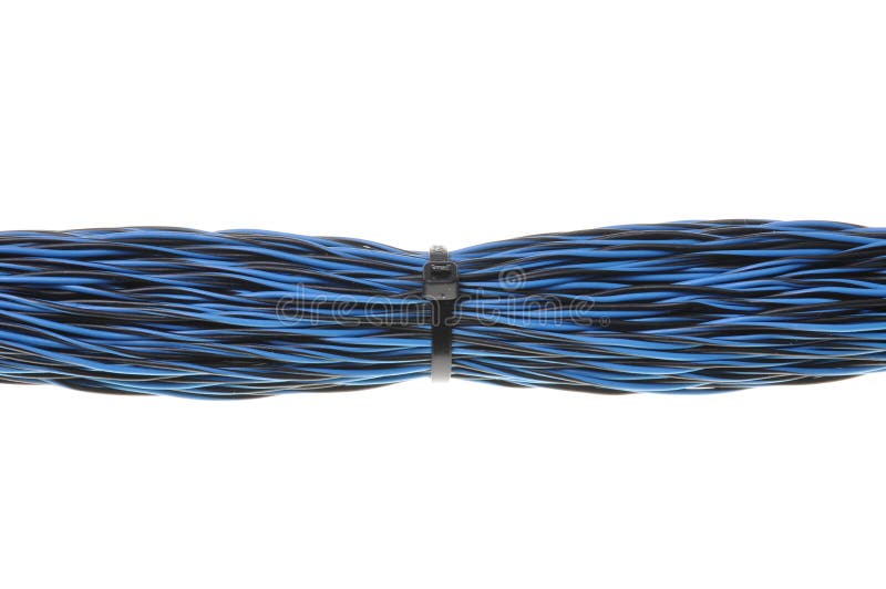 Blue network wires stock image. Image of electrical, link - 27699285