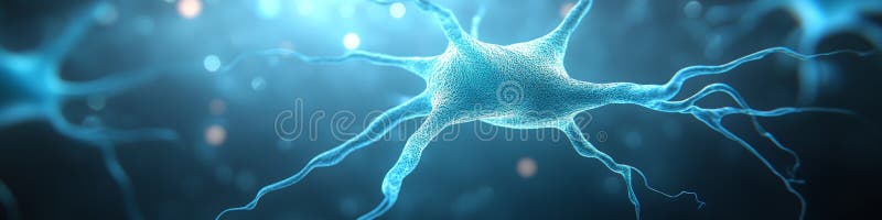 Blue Neuron Network, Brain Cell Connections, Neural Pathways ...