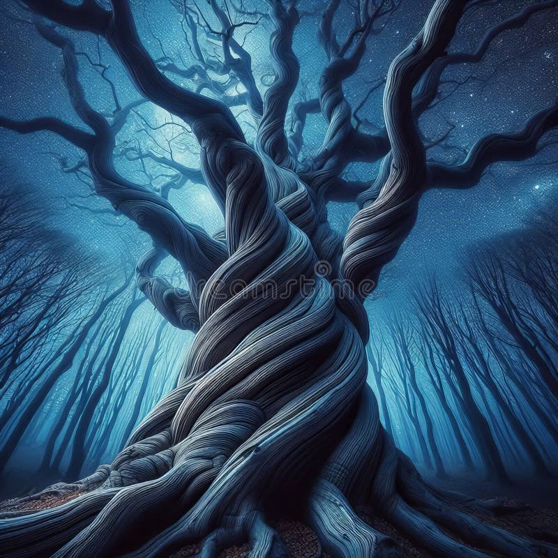 Blue Ash a Species of Ash Tree with Blue Gray Bark and Stock ...