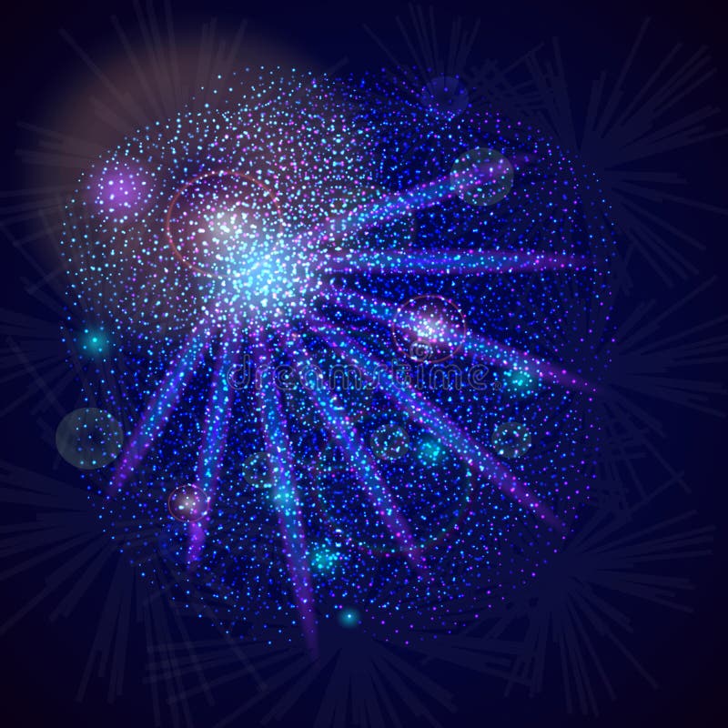 The Blue Night Glow of the Stars. Stock Illustration - Illustration of ...