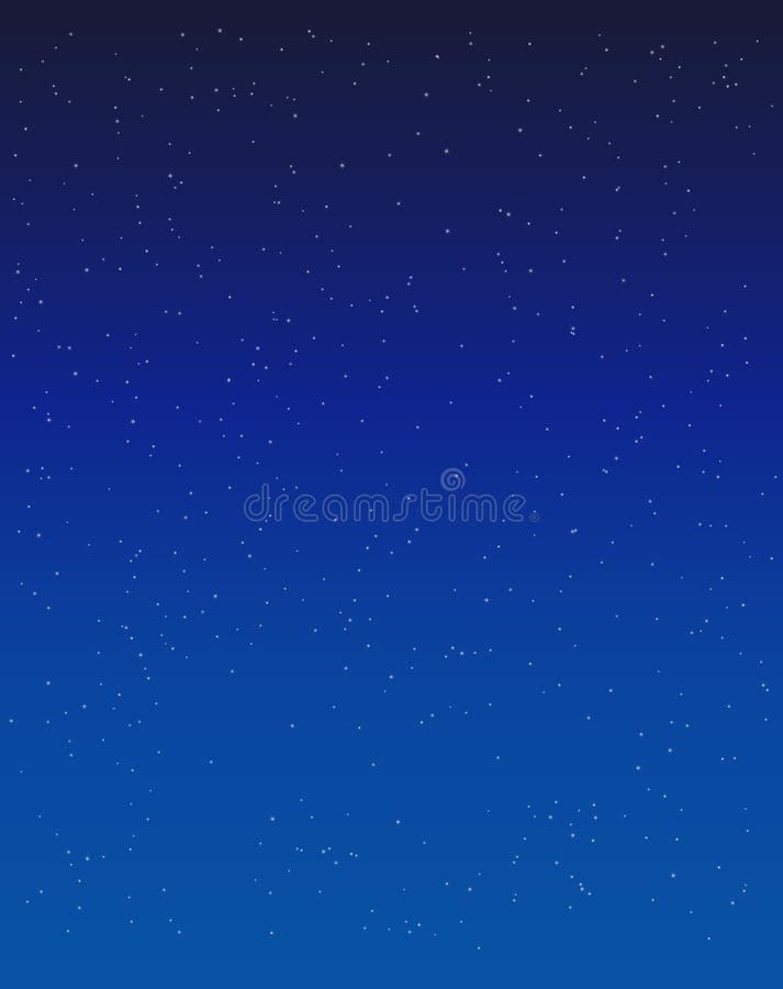 A Blue Night Sky with Stars Vertical Simple Background. Stock Vector ...