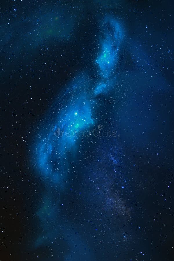 Blue Night Sky with Stars. Night Sky Wallpapers Stock Illustration ...
