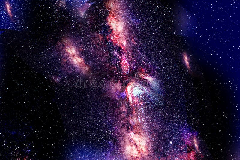 Blue Night Sky with Stars. Night Sky Wallpapers Stock Illustration ...