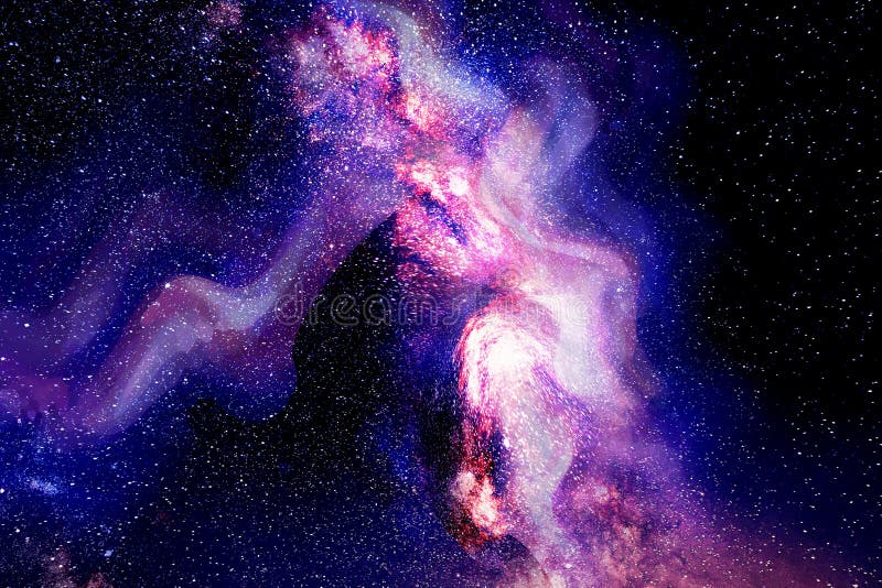 Blue Night Sky with Stars. Night Sky Wallpapers Stock Illustration ...