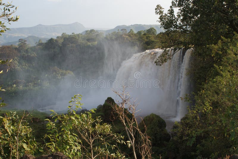 Blue Nile Falls stock image. Image of river, africa - 105971663