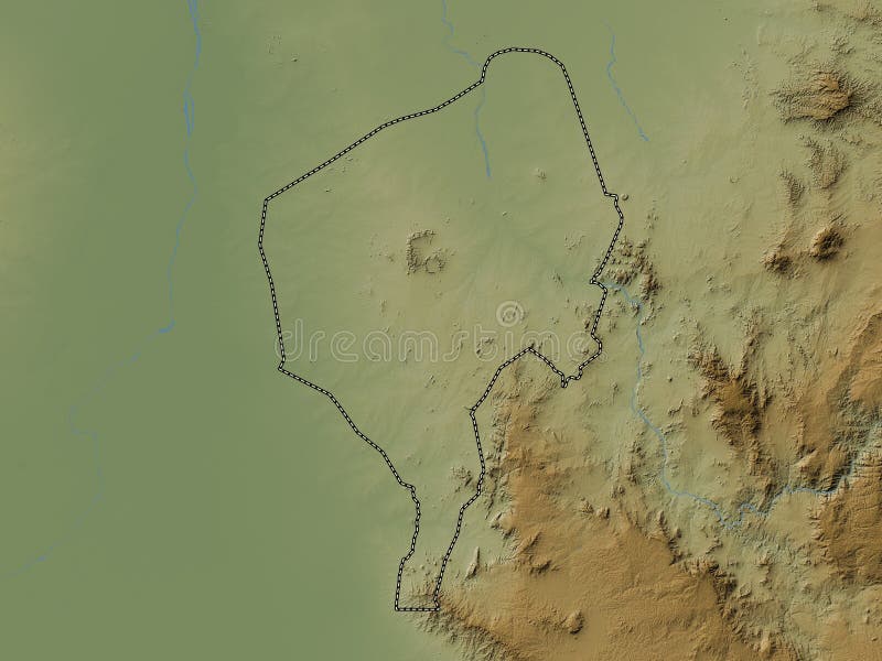 Blue Nile, Sudan. Physical. No Legend Stock Illustration - Illustration ...