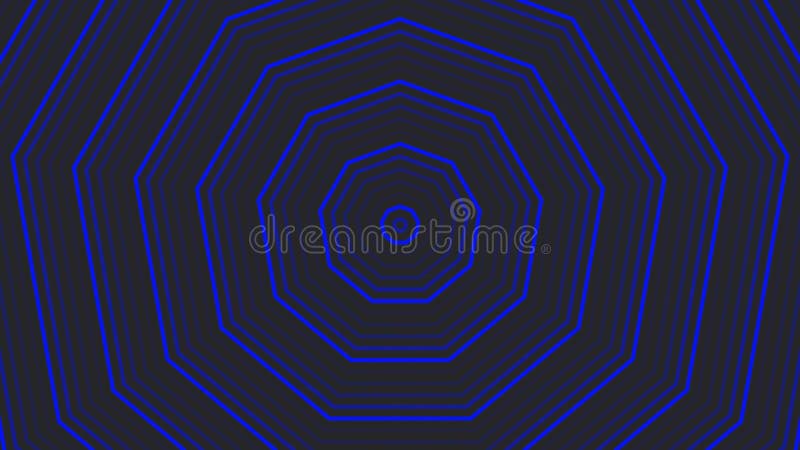 Blue Nonagon Star Simple Flat Geometric on Dark Grey Black Background ...