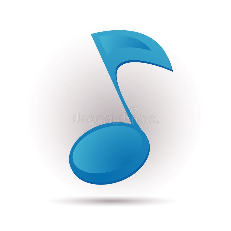 Blue note stock vector. Illustration of graphic, shape - 14977225