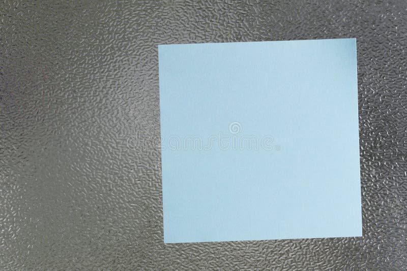 Blue of Note Paper Placed on Glass Floor. Stock Image - Image of text ...