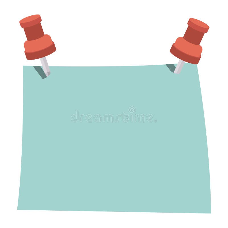 Note Tack Paper stock illustration. Illustration of form - 25045064