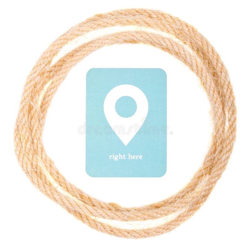 Blue Note with the Words Right Here Stock Photo - Image of element ...