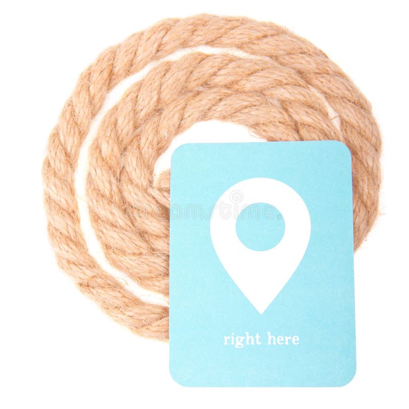 Blue Note with the Words Right Here Stock Image - Image of icon, design ...