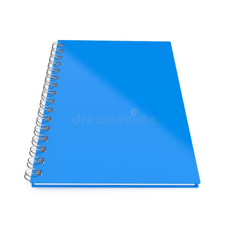 New blue notebook stock illustration. Illustration of line - 22800766