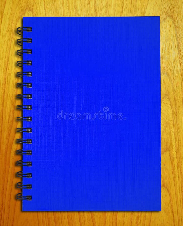 Blue notebook stock image. Image of curl, line, business - 18611843
