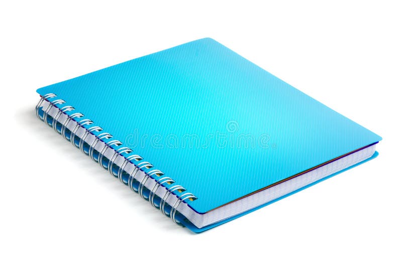 Blue Notebook with Texture, Felt-tip Pen on the Background of an Open ...