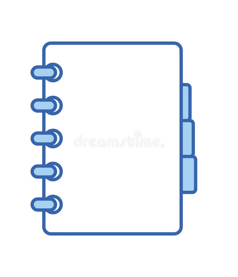 Blue notebook design stock vector. Illustration of sheet - 229011255