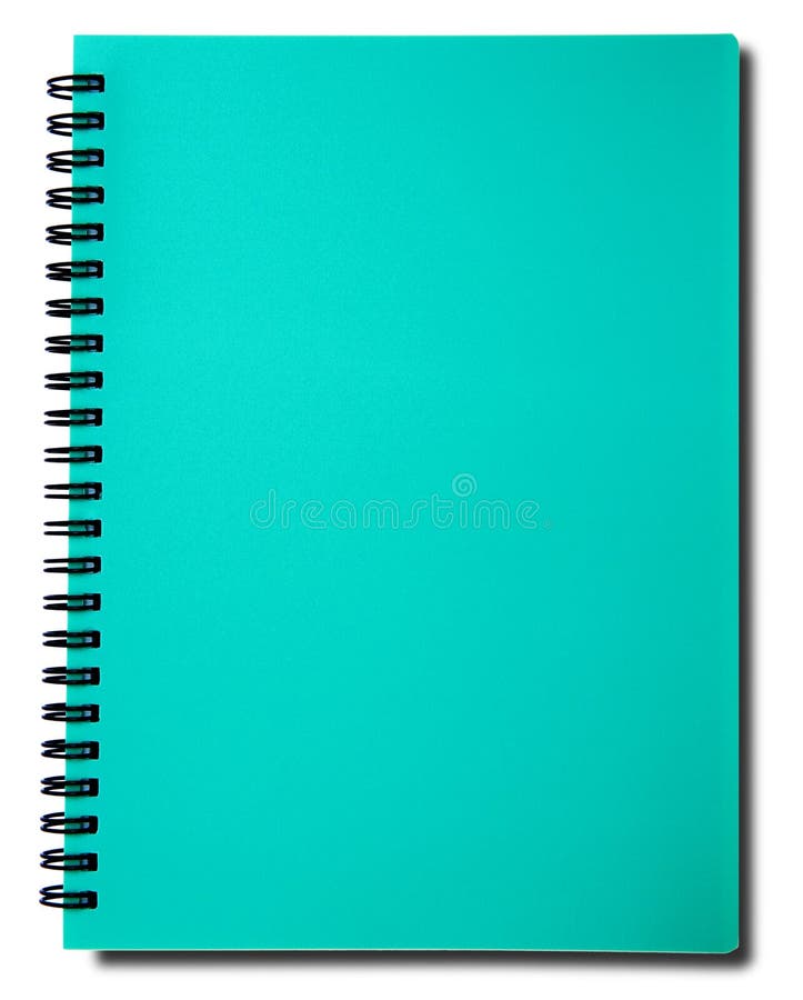 Blue notebook isolated stock photo. Image of memo, notepad - 75010684