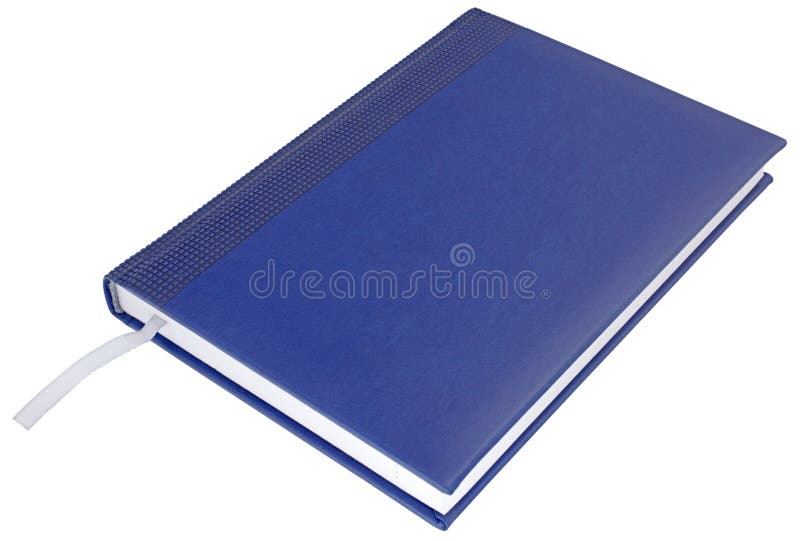 Blue Notebook Isolated on White Stock Photo - Image of document ...