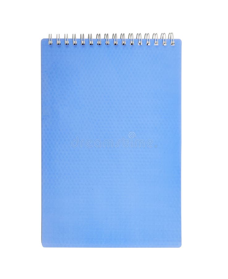 Blue Notepad and Blue Pen on a White Background Stock Image - Image of ...