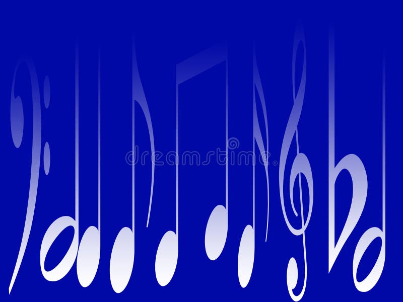Blue notes stock illustration. Illustration of bright - 23780382