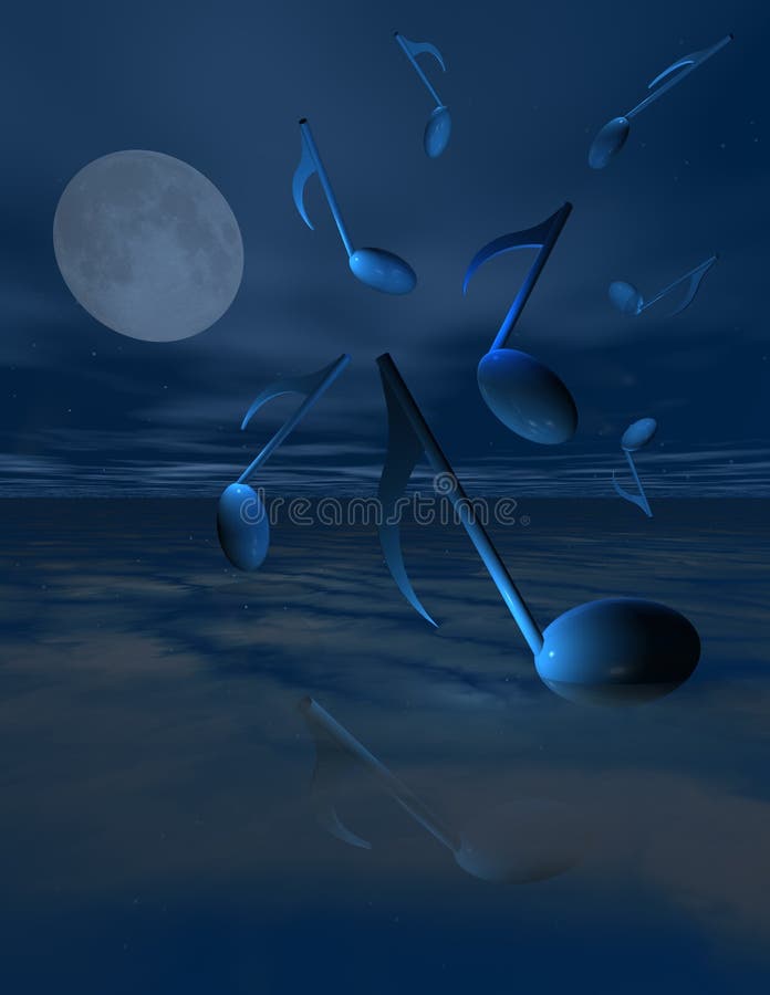 Floating Music Notes Stock Illustrations – 209 Floating Music Notes ...