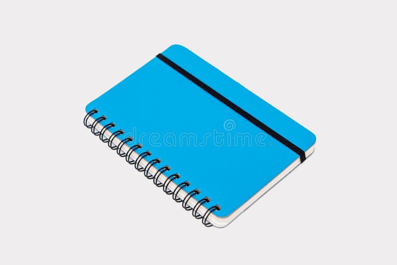 Blue Notes Isolated on White Background Stock Image - Image of notebook ...