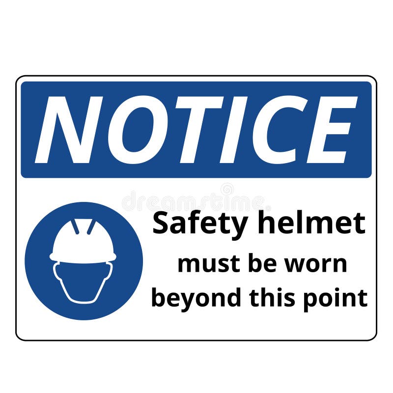 PPE Must Be Worn in this Area Sign Stock Vector - Illustration of caution, personal: 254952694