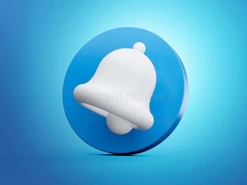 Red Bell Notification Symbol with 1 Message Alert or Notification on ...