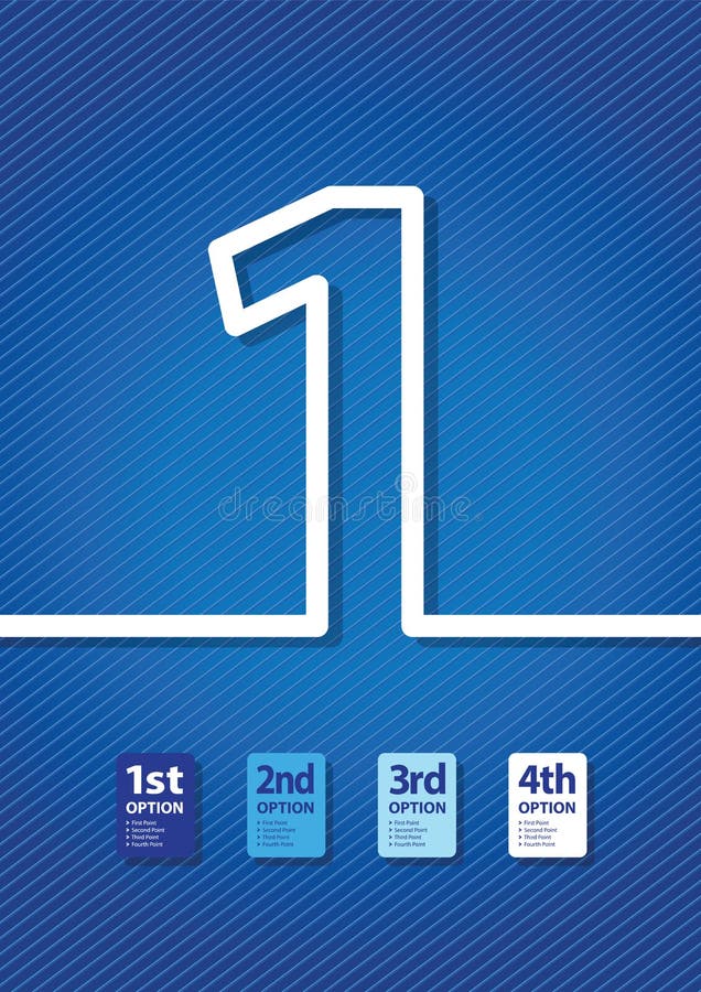 Blue number background stock vector. Illustration of digit - 61723610