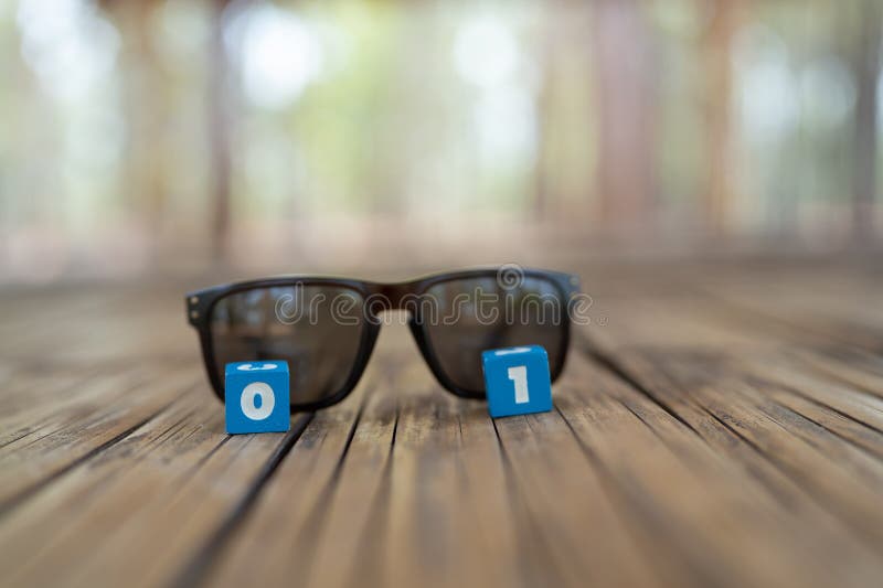 Blue Number Box Showing the Numbers One and Zero Was Placed in Front of ...