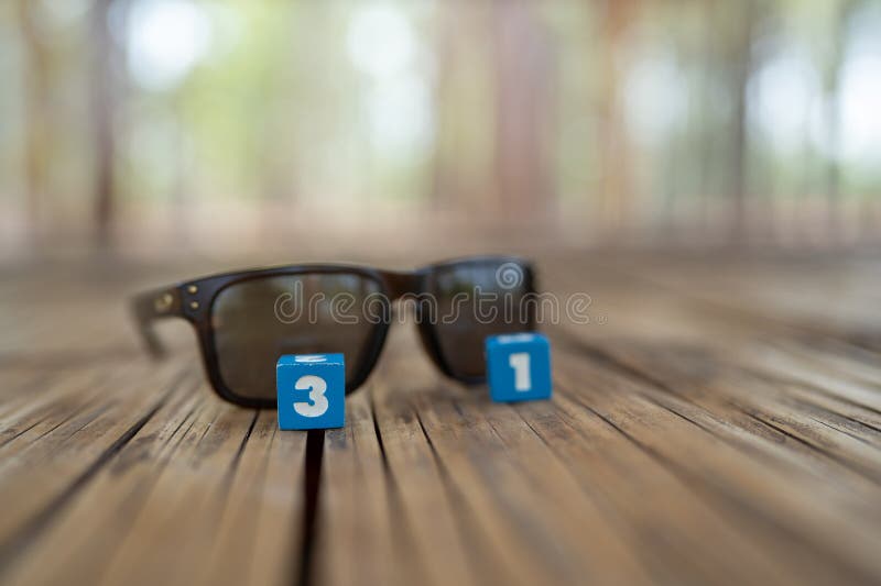 Blue Number Box Showing the Numbers Three and Zero One Was Placed in ...