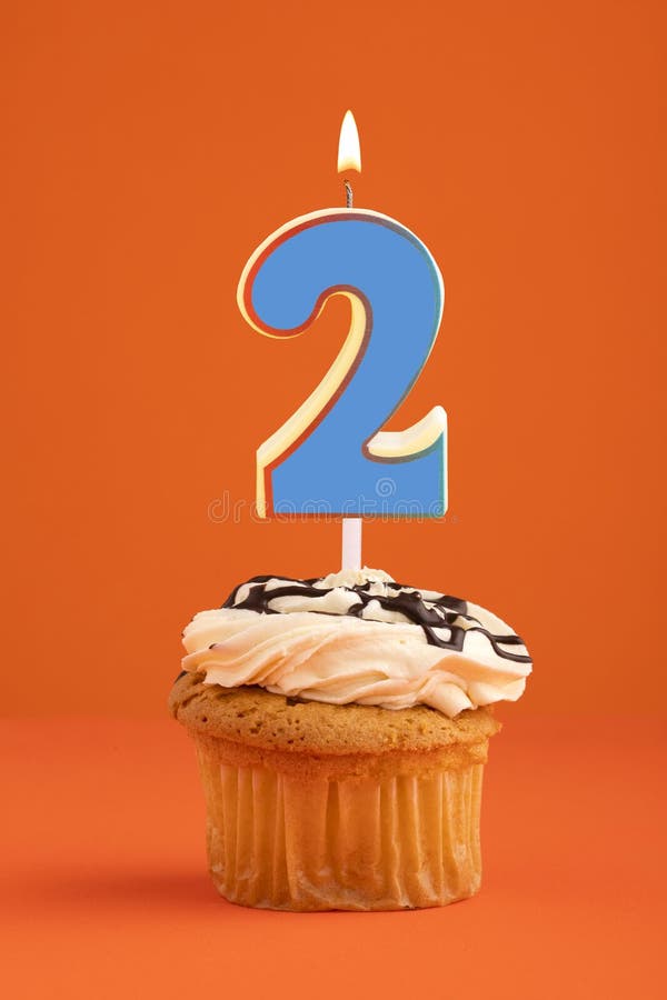 Number 50 Candle - Birthday Card Design in Orange Background Stock ...