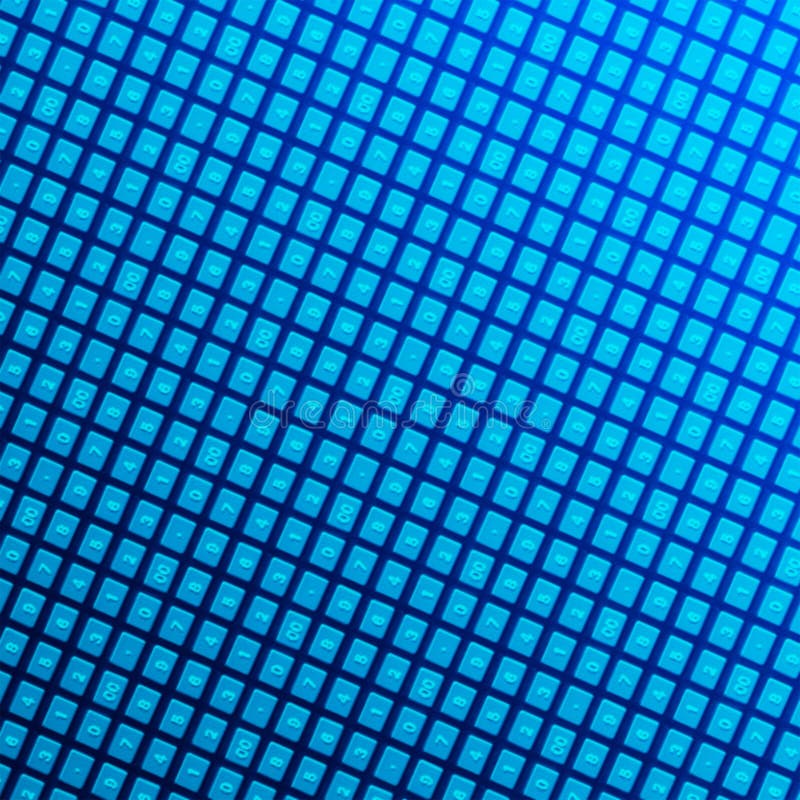 Blue Numbers Picture. Image: 4134365