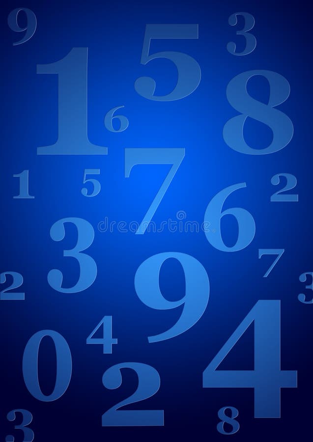 Random numbers stock illustration. Illustration of numbers - 21582007