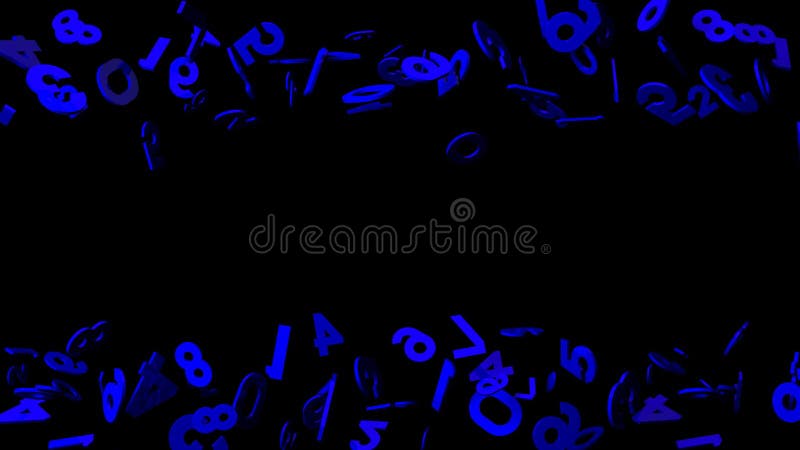 Blue Numbers on Blue Background Stock Footage - Video of information ...