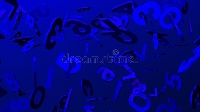 Blue Numbers on Blue Background Stock Footage - Video of information ...