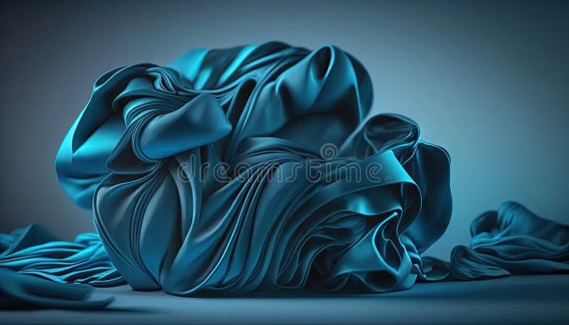 A Blue Object is Laying on the Ground with a Blue Background and a Blue ...