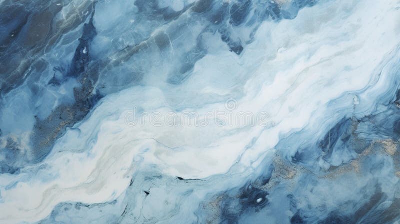 Blue Ocean Background Abstract. Marble Stone Texture with Generative Ai ...