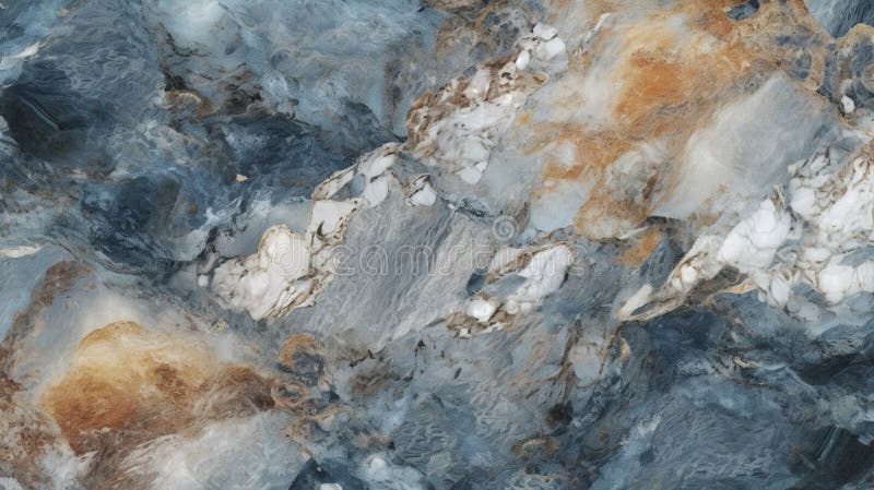 Blue Ocean Background. Marble Stone Texture with Generative Ai. Stock ...