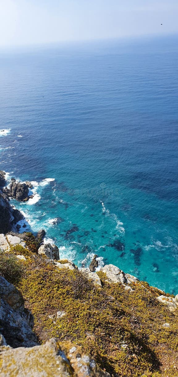 Blue Ocean on Cape of Good Hope Stock Photo - Image of ocean, cliff ...