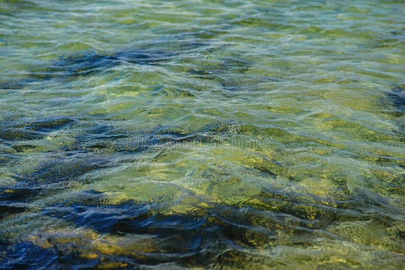 The Blue Ocean with Dull Clouds on a Lovely Sunny Day Stock Image ...