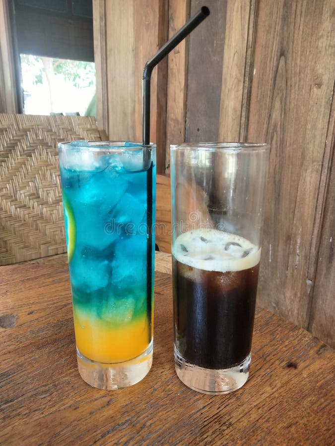 Blue Ocean and Ice Brazilian Coffee Stock Image - Image of ocean ...