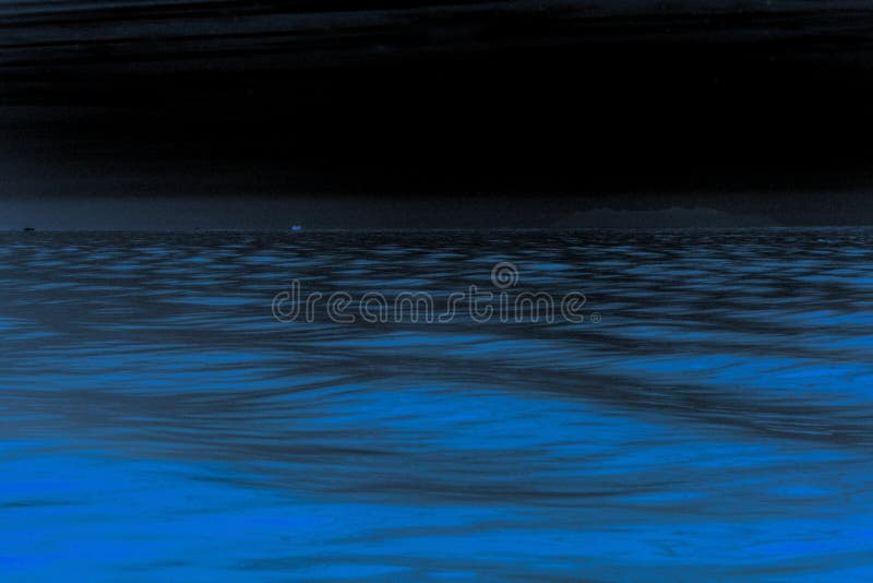 Blue ocean by night stock image. Image of night, beautiful - 159875103