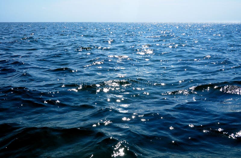 Blue Ocean Stretching To Infinity Stock Image - Image of infinity ...
