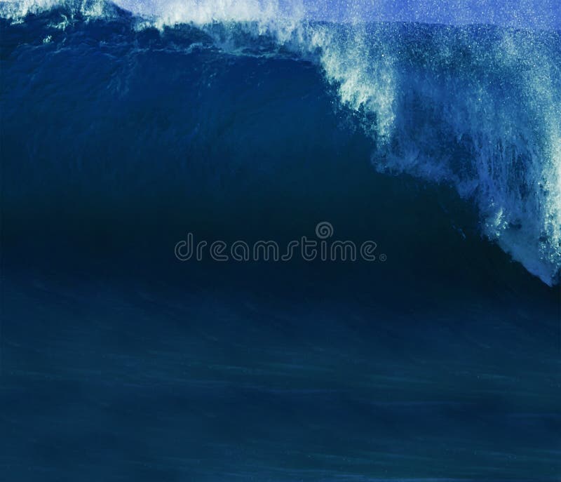 Blue Ocean Wave stock photo. Image of splash, scenic - 127674604