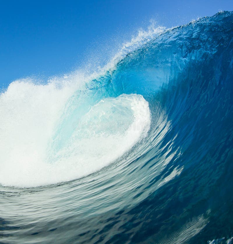 Blue Ocean Wave stock photo. Image of extreme, pure, power - 9372448