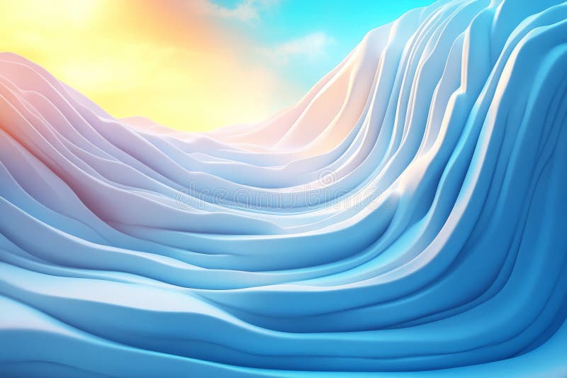 Blue Ocean Wave Background Pattern in Seamless Tiles for Design Usage ...