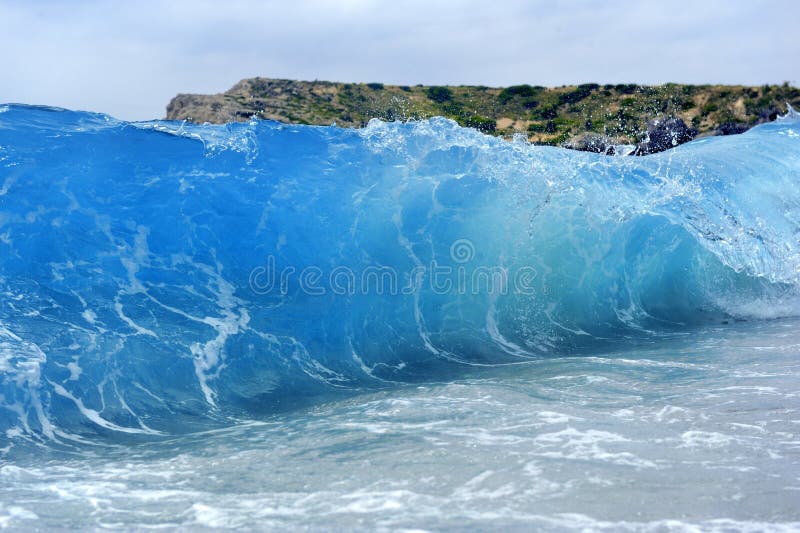 Blue Ocean Wave stock photo. Image of splash, exercise - 31815836